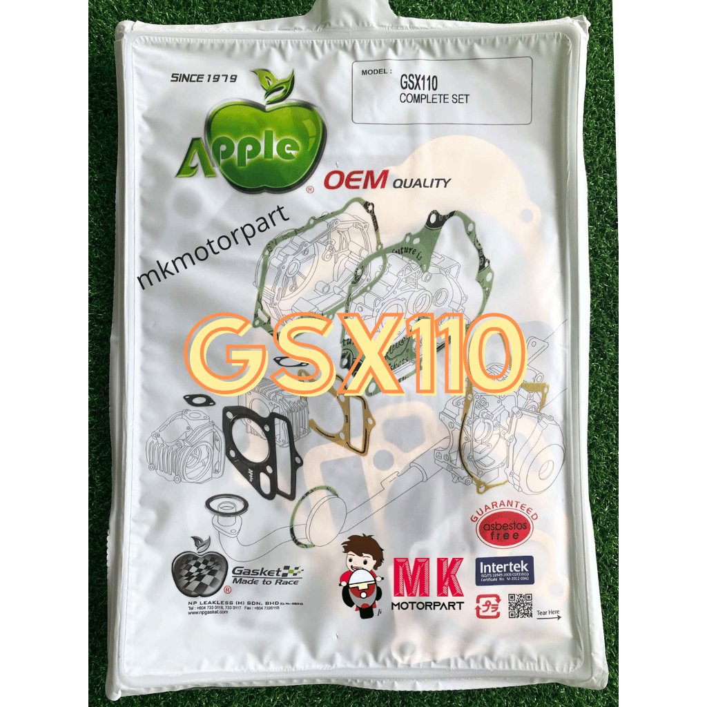 🍎 Suzuki GSX110 Overhaul Gasket Complete Set 🍎 Apple Gasket GSX 110 ...