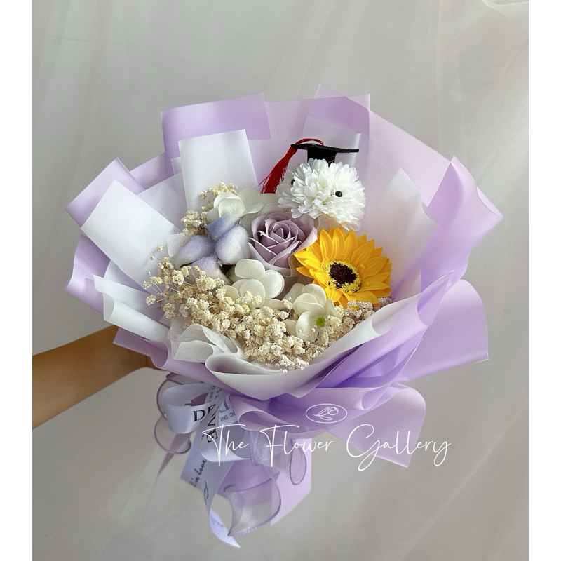Graduate ping pong flower bouquet mix… | Shopee Malaysia