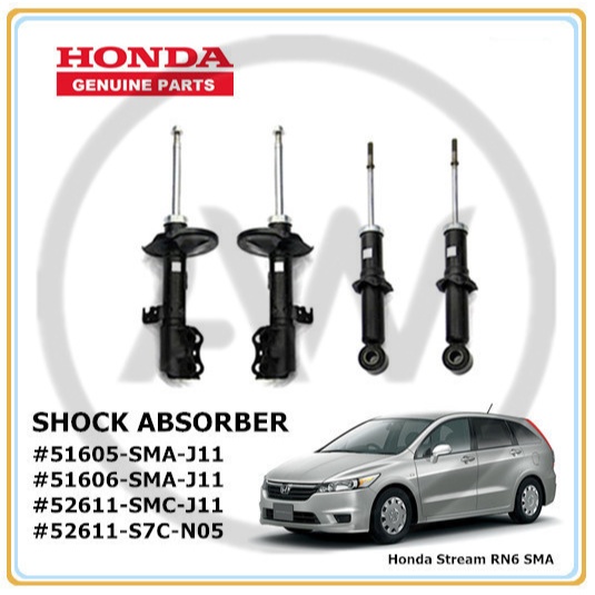 Honda Stream 1.8 RN6 RSZ SMA 2006-2014 Front Rear Shock Absorber [1 ...