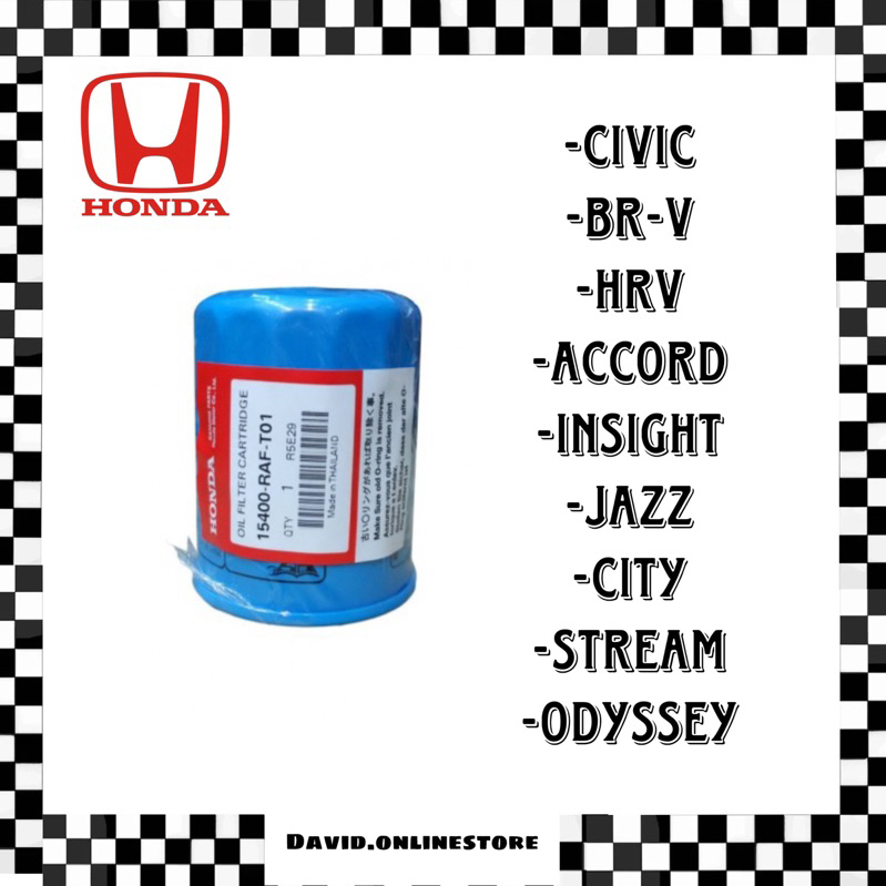 Honda Oil Filter (Toyo Roki) For City, BR-V, HRV, Accord, Insight, Jazz ...