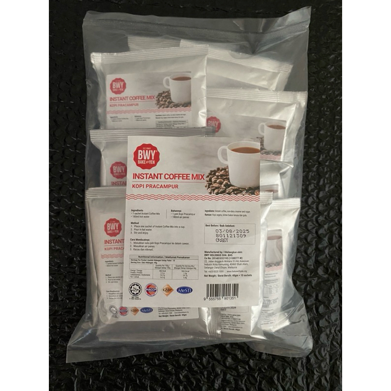 BWY INSTANT WHITE COFFEE (40g x 10’s) | Shopee Malaysia