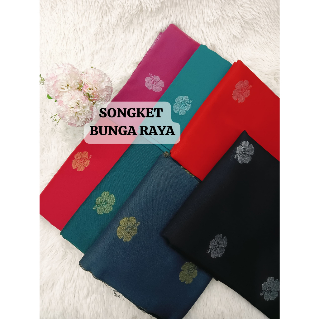 SONGKET BUNGA RAYA (IND) KAIN SEPASANG MURAH dan ROYAL | Shopee Malaysia