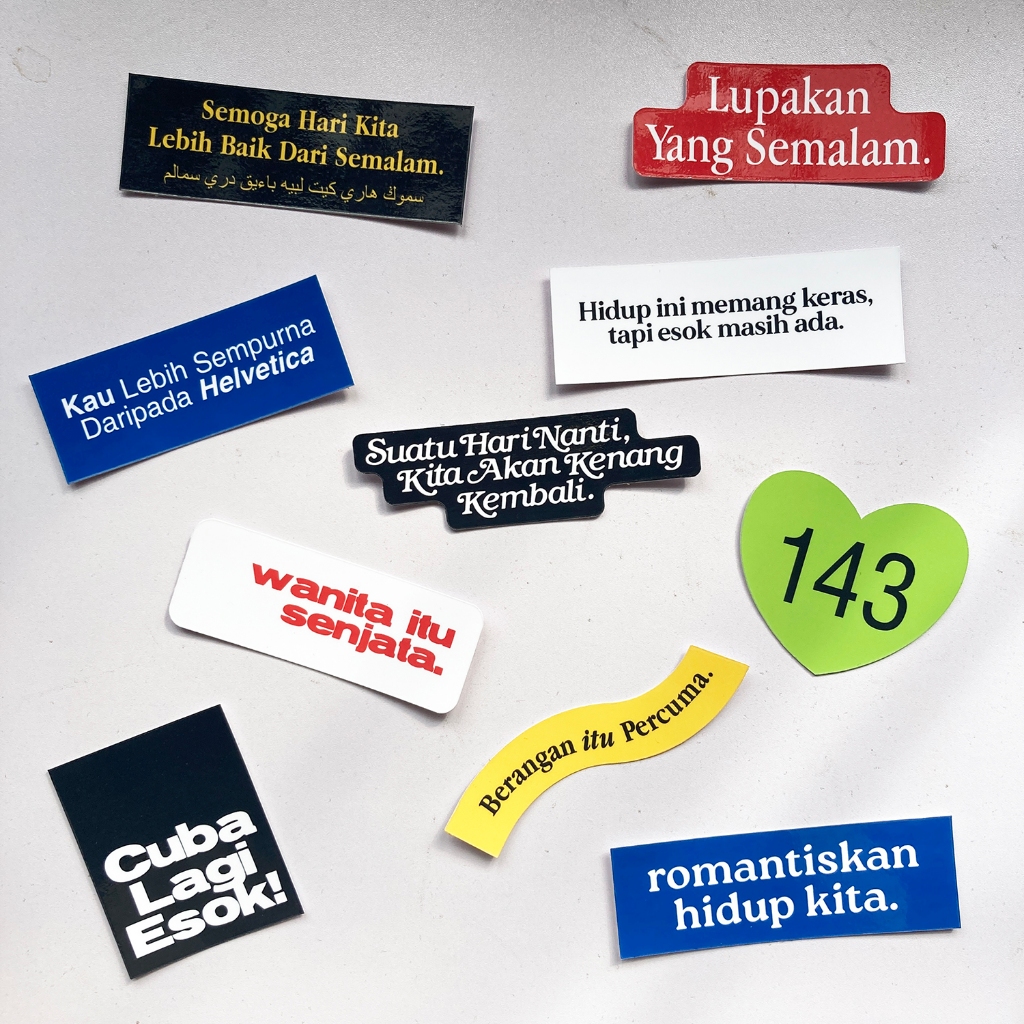 Aesthetic Cool Sticker Random Bahasa Frasa Part 2 Quotes by Rated ...