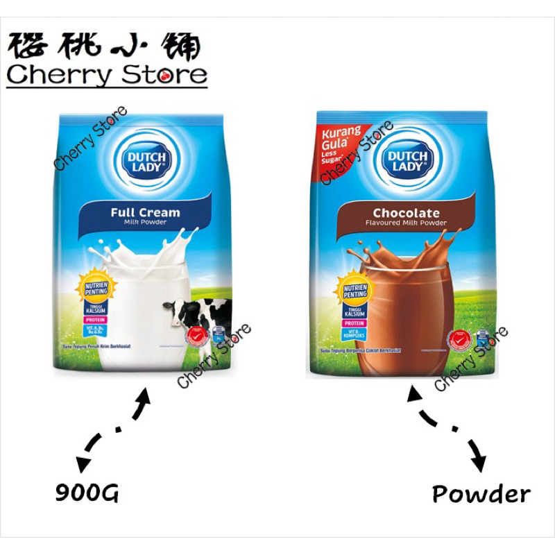Dutch Lady Family Full Cream / Chocolate Milk Powder 900G | Shopee Malaysia