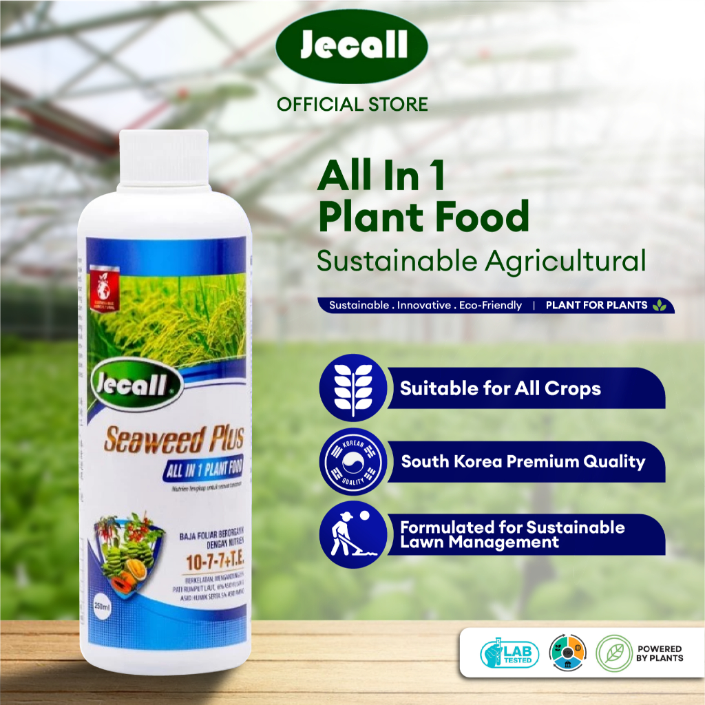 Jecall-Bio SEAWEED Plus 250ml | Baja Buah Bunga Foliar All-in-1 Organic ...