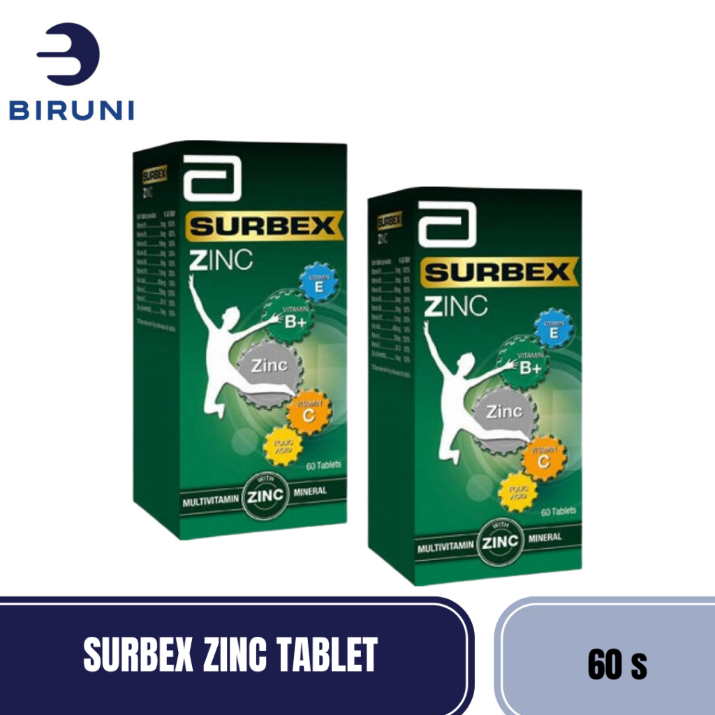 SURBEX ZINC TABLET 60S-BOX | Shopee Malaysia