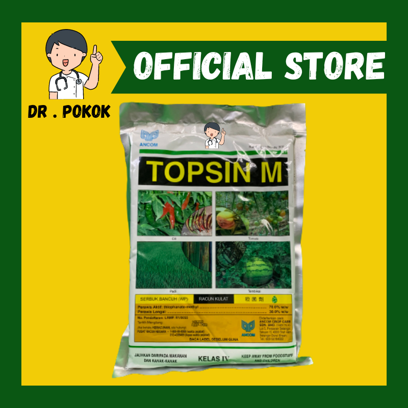 [ORIGINAL] 500g Topsin M ANCOM Thiophanate-methyl 70% Racun Kulat ...