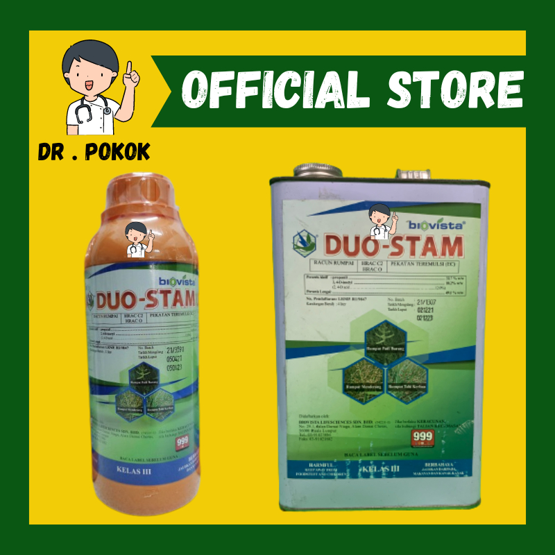 [ORIGINAL] 1L 4L Duo-Stam EC BIOVISTA /Racun Rumput di Petak Sawah Padi ...