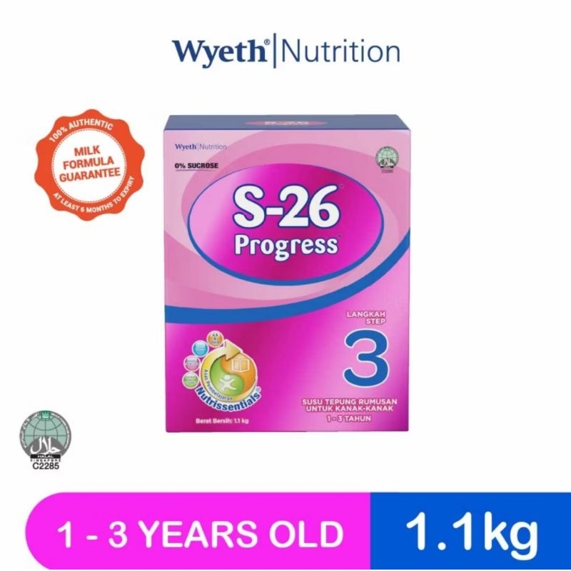 WYETH NUTRITION S26 PROGRESS - STEP 3/STEP 4 (1.1kg) | Shopee Malaysia
