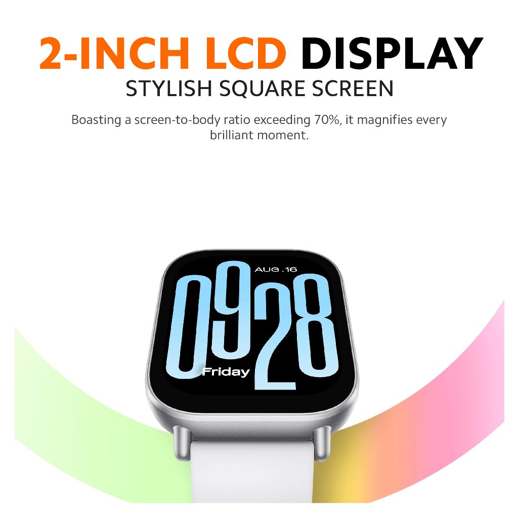 Redmi Watch 5 Active | Ultra-Large LCD Display | Bluetooth Phone Call ...