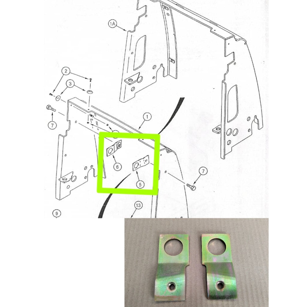 Backhoe CASE Radiator Bracket Left Hand & Right Hand CASE 580L/Super L/M/Super M | Shopee Malaysia