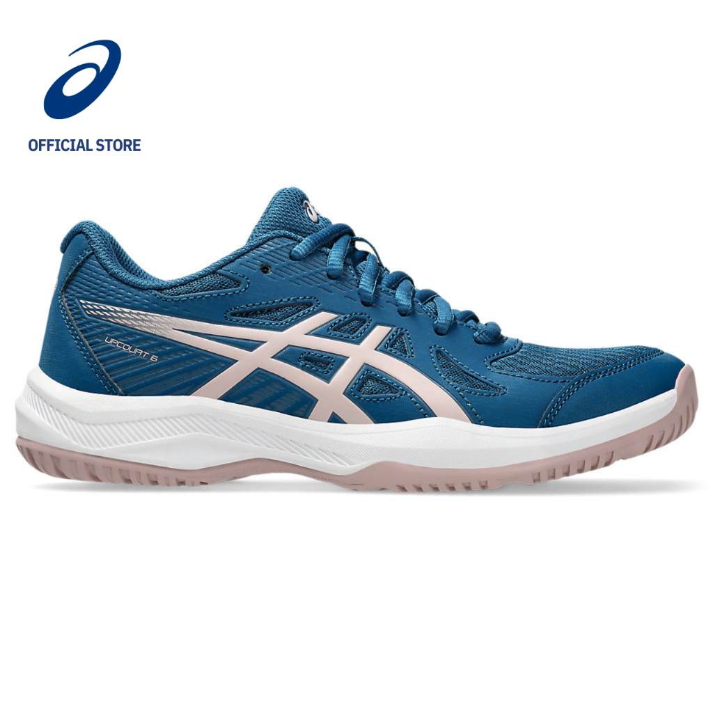 ASICS Upcourt 6 Women Indoor Sport Shoes In Rich Navy/Watershed Rose | Shopee Malaysia