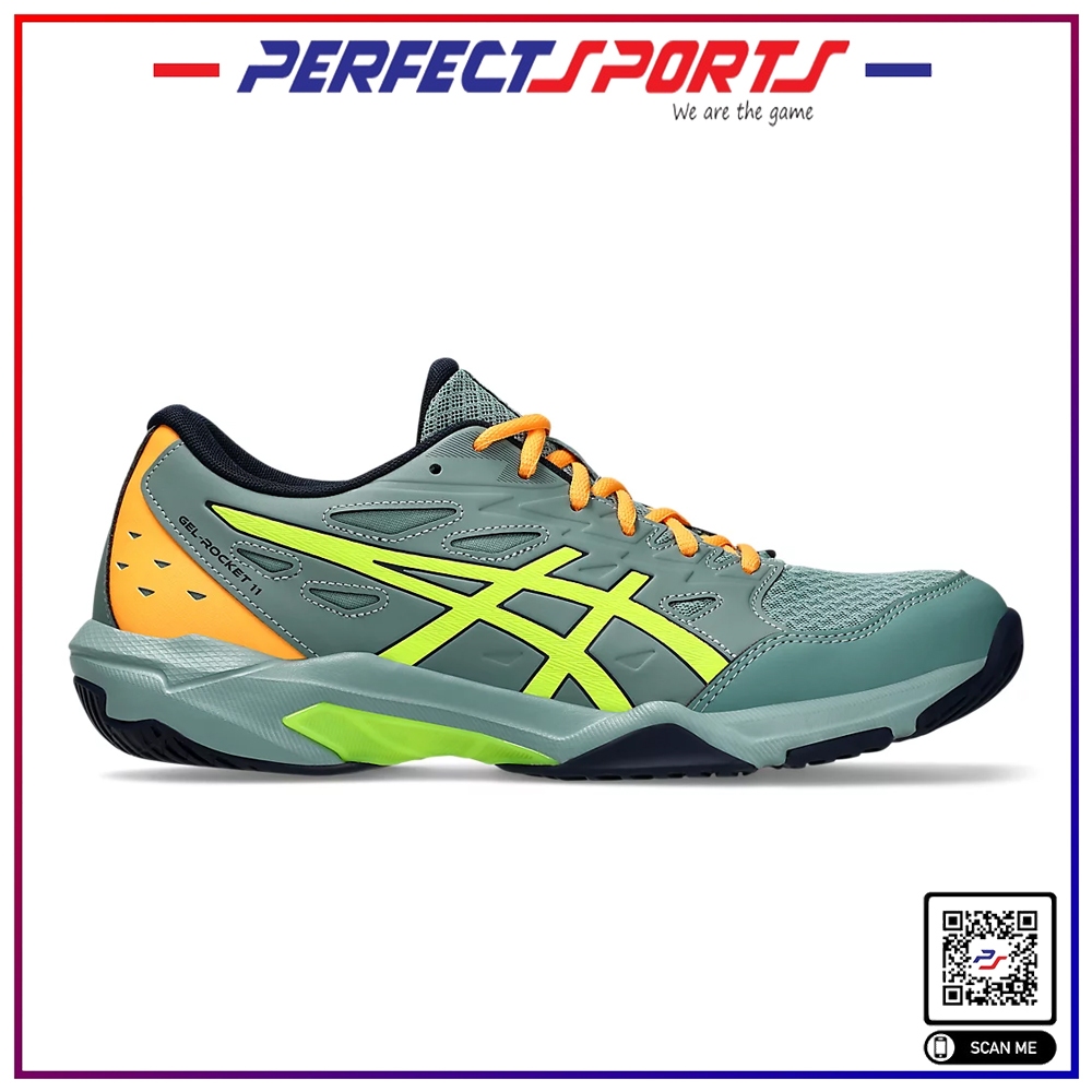 ASICS GEL-ROCKET 11 Men's Badminton Shoes Celadon/Safety Yellow ...