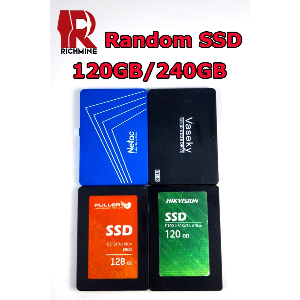 {Terpakai} SSD Kingston Colorful WD And Random 120GB 240GB SSD 2.5”SATA ...