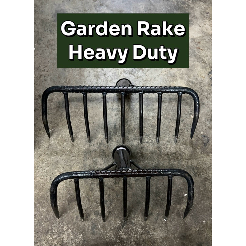 HEAVY DUTY GARDENING TOOLS GARDEN RAKE CAKAR BESI | Shopee Malaysia