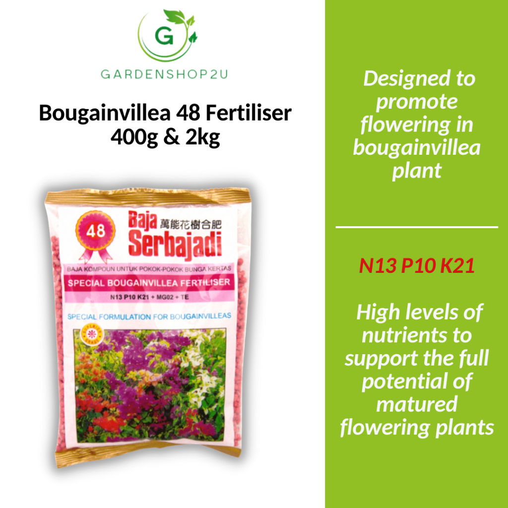 Special Bougainvillea 48 Fertiliser| Baja Khas Untuk Pokok Bunga Kertas ...