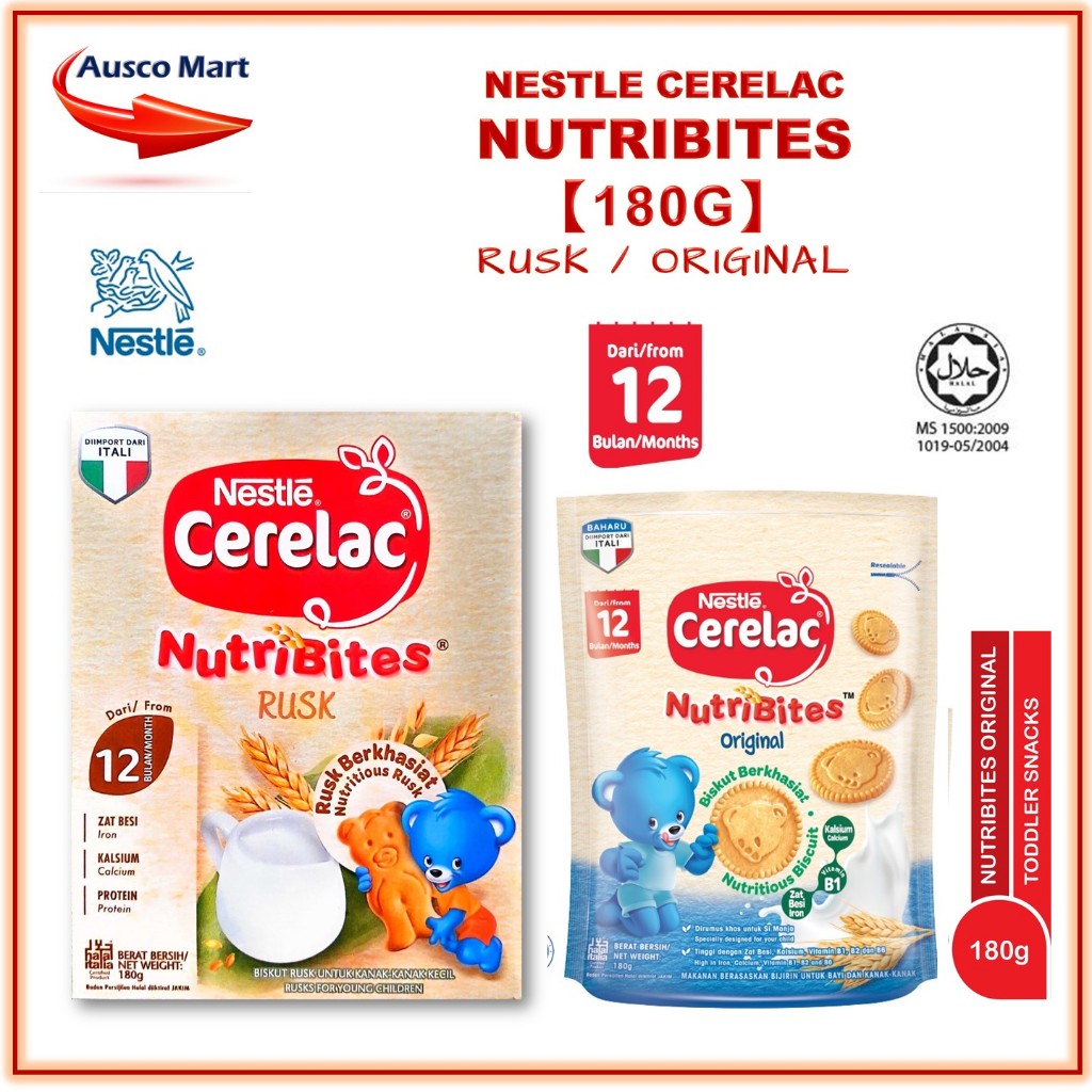 NESTLE CERELAC NUTRIBITES 180G 【RUSK/BISKUT】 | Shopee Malaysia