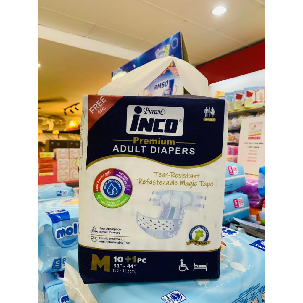 PUREEN INCO PREMIUM ADULT DIAPERS UNISEX (M/L) | Shopee Malaysia