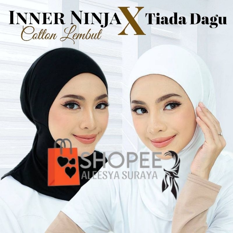 [Tidak Berdagu] Inner Neck Ninja Cotton Lembut Tidak Berdagu / Inner ...