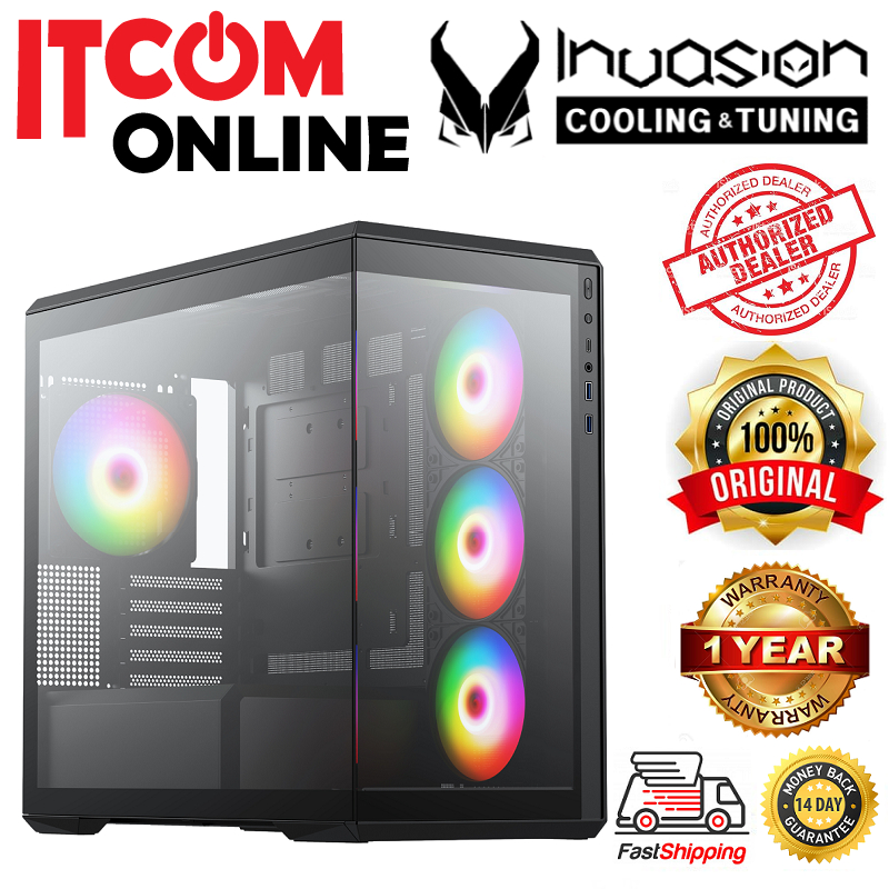 INVASION T-1000 TG MATX CASING (CS-INV-T-1000-BK) BLK | Shopee Malaysia