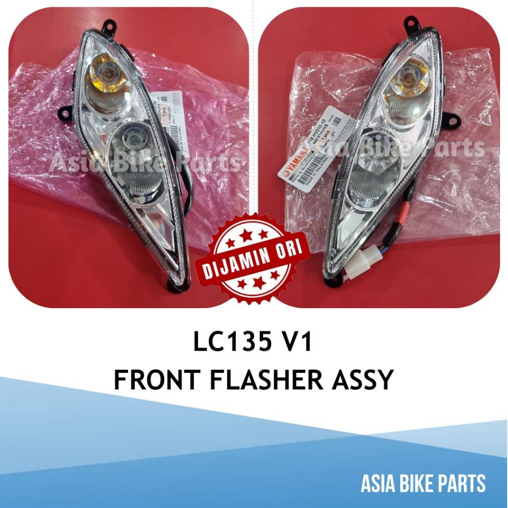 Yamaha Original LC135 V1 Front Flasher Light Signal Depan Lampu Dada - 1S8-H3310-10 / 1S8-H3320 ...