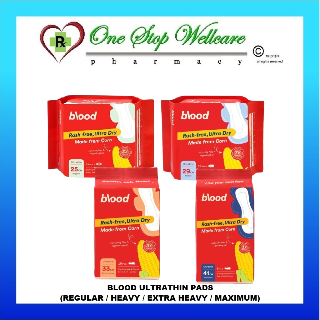 BLOOD ULTRATHIN PAD (REGULAR 14'S / HEAVY 12'S / EXTRA HEAVY 10'S ...