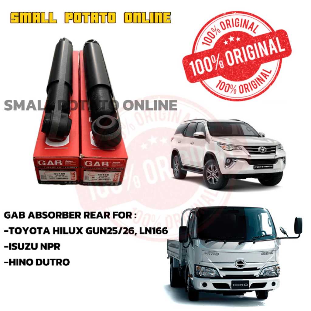 [100% GENUINE]GAB ABSORBER REAR TOYOTA HILUX KUN25/26, LN166, ISUZU NPR ...