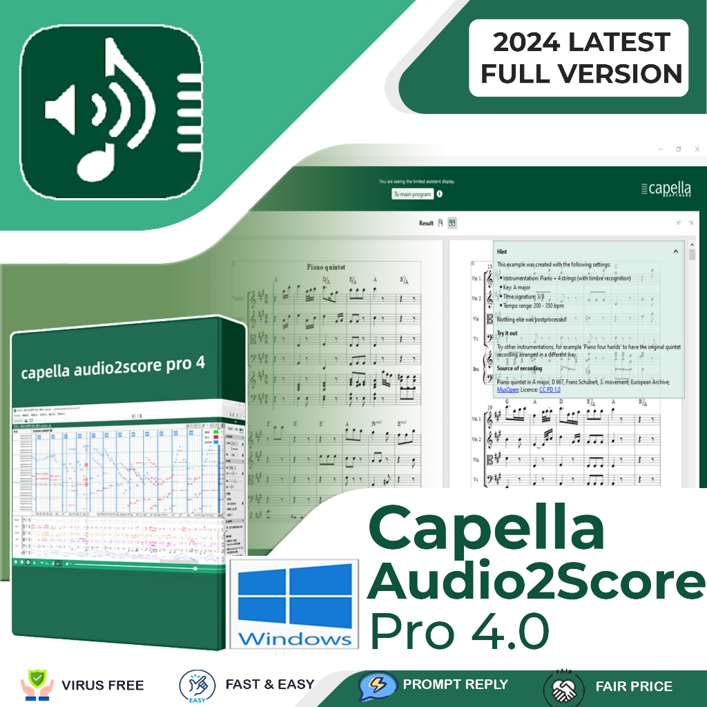 Capella Audio2Score Pro 4.0 2024 Latest Full Version | Lifetime ...