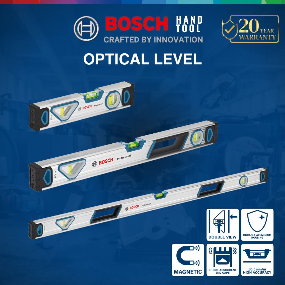Bosch Exclusive Pro Optical Level 250mm 600mm 1200mm [100% Original ...