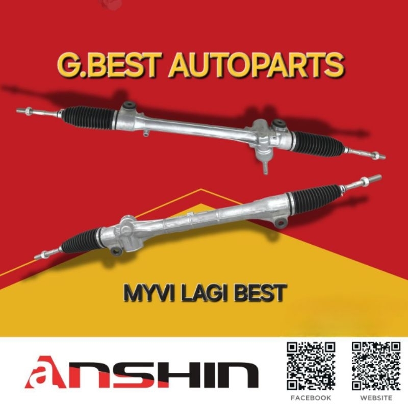 ANSHIN (JAPAN QUALITY) STEERING RACK PERODUA MYVI LAGI BEST 45510-BZ090 ...