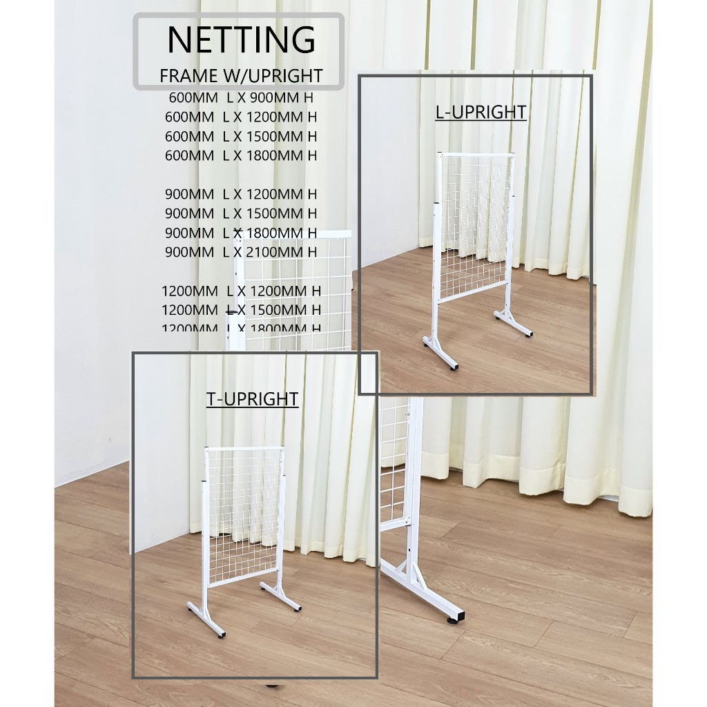 Netting Frame Display Rack with upright+adjustable nut / Rak Jaring ...