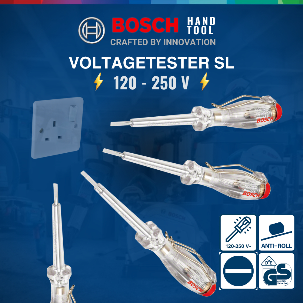Bosch Exclusive Industrial Test Pen Voltagetester SL 3.0 x 65mm [20 ...