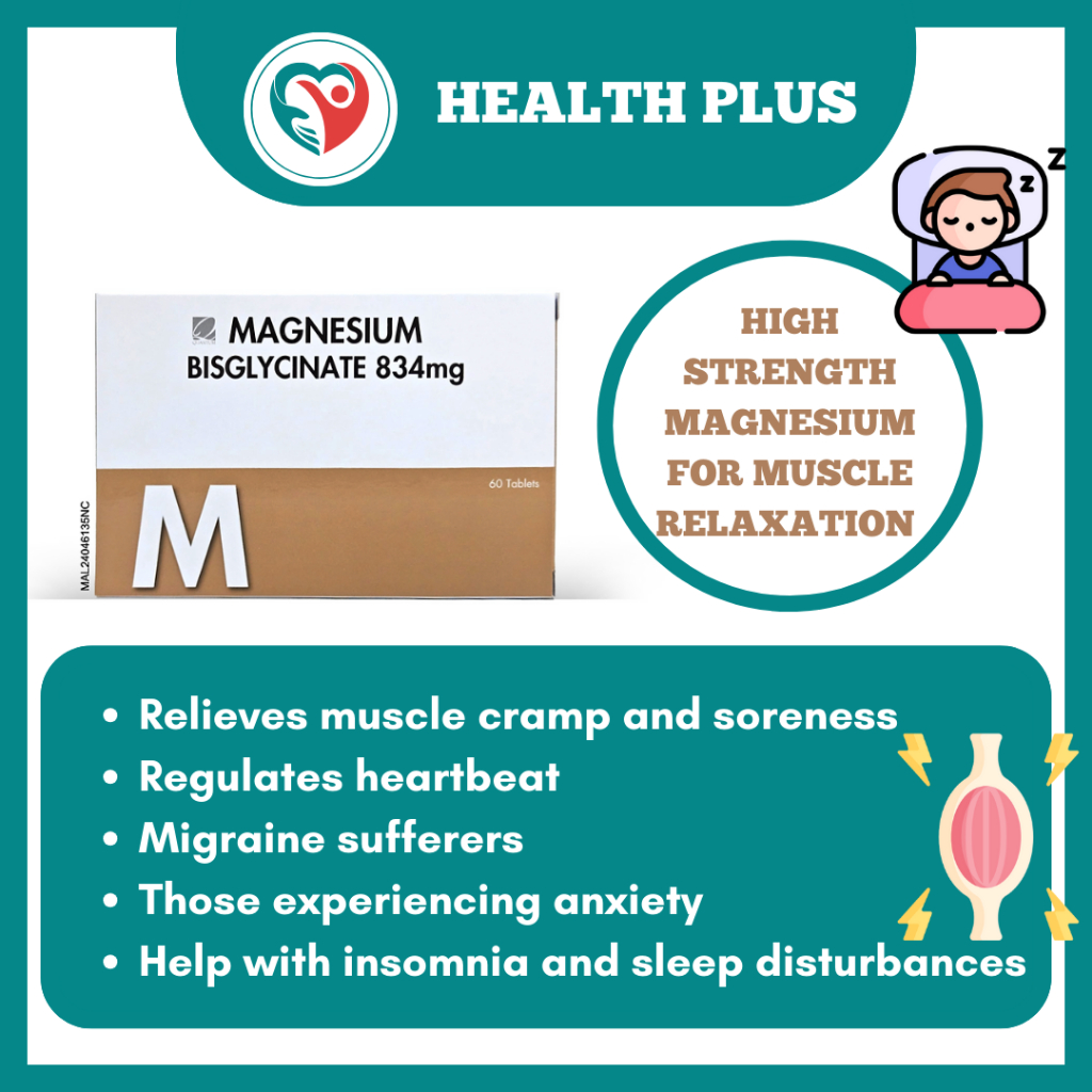 Quantum Magnesium Bisglycinate 834mg 60'S [Muscle Health] | Shopee Malaysia
