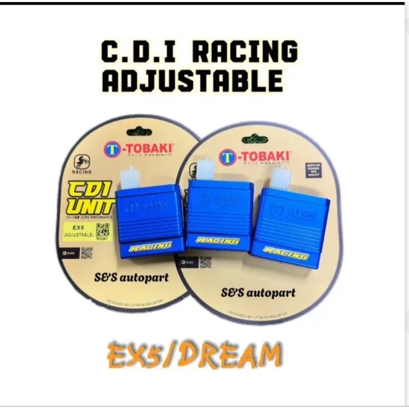 🔥C. D. I. RACING ADJUSTABLE PLUG & PLAY EX5 /DREAM TOBAKI MOTORCYCLE ...
