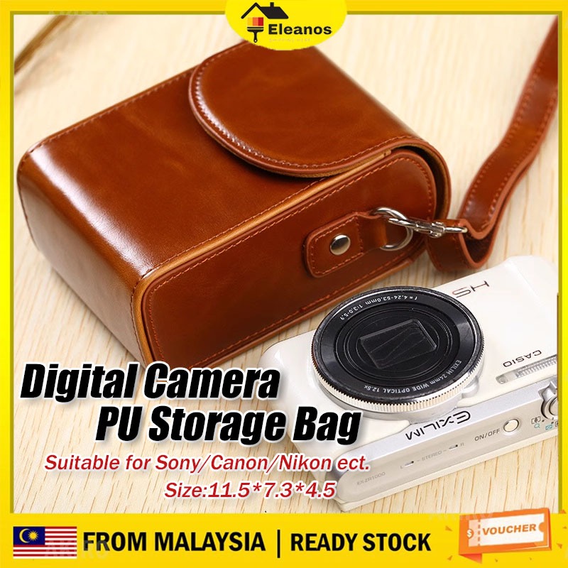 READY Digital Camera Storage Bag For Canon/Fujifilm/Nikon/Sony Mini PU ...