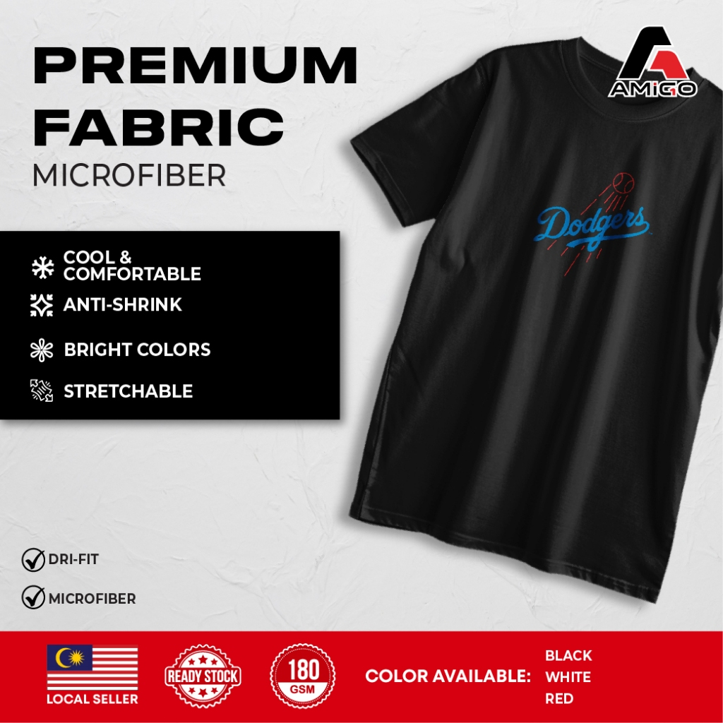 AMIGO Sublimation Microfiber Jersey tshirt Design DODGERS baju jersi ...