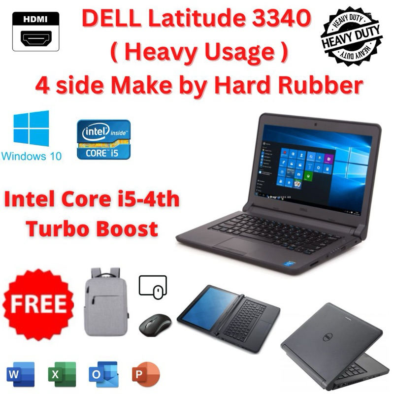 Gaming HEAVY DUTY Dell Latitude 3340 /8GB Ram 256GB SSD Slim and Fast ...