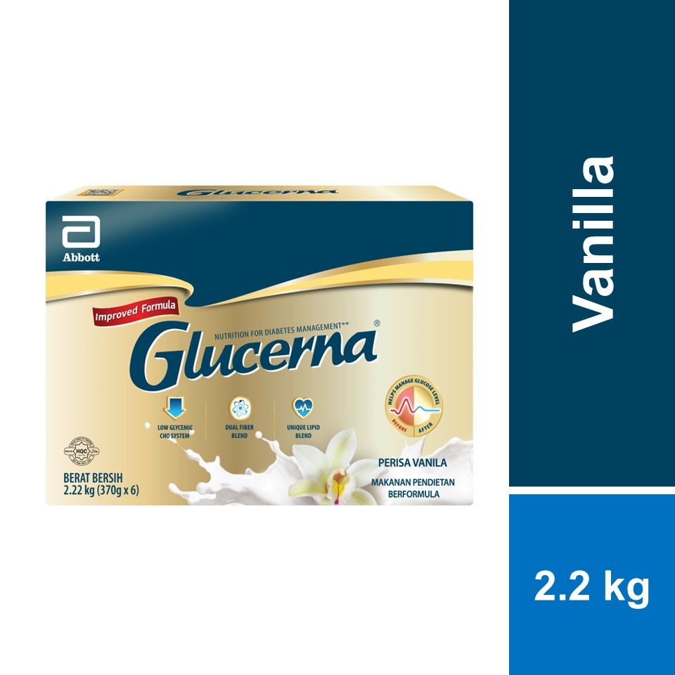 Glucerna Diabetes-Specific Formula - Vanilla BIB (2.22kg) [Exp 06 Feb ...