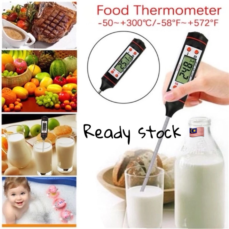 Digital probe thermometer Kitchen Cooking Cake Baking tools food BBQ ...