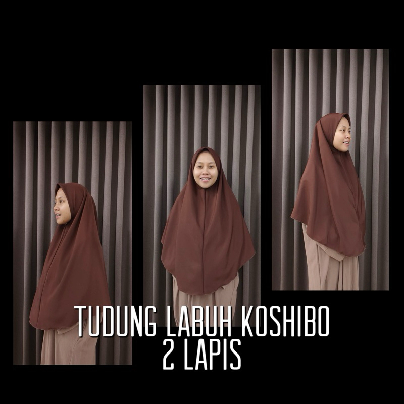 Tudung Labuh 2 Lapis Koshibo | Tudung Mencari Ilmu | Tudung Sekolah ...