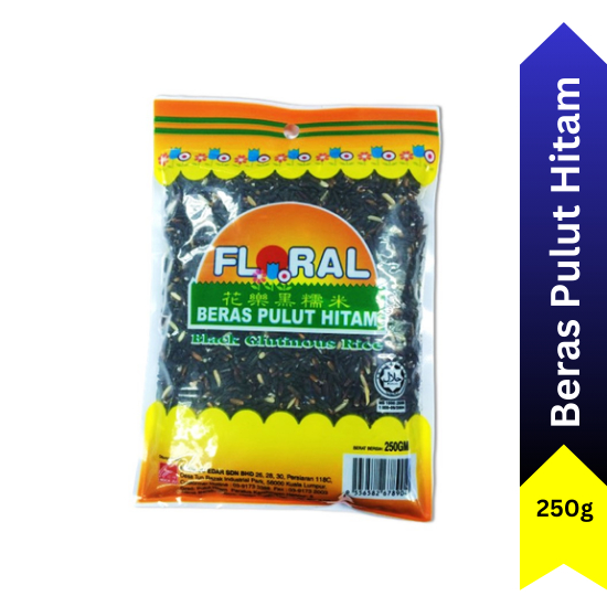 FLORAL Beras Pulut Hitam Black Glutinous Rice 250g | Shopee Malaysia