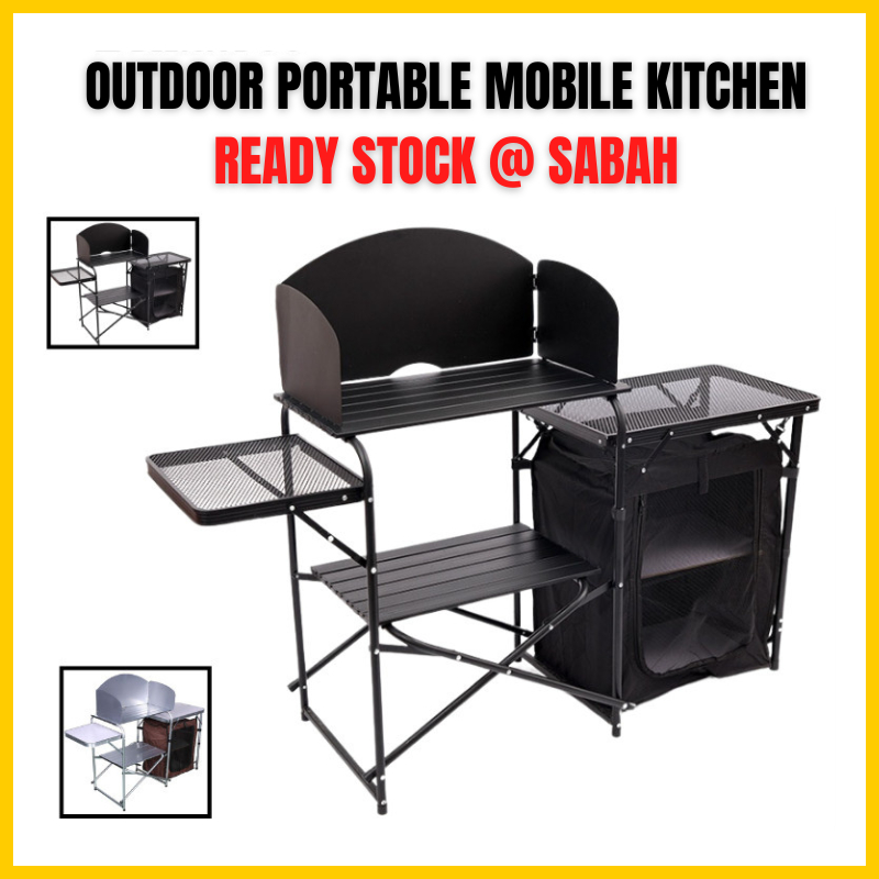 [SABAH] Outdoor Camping Picnic Portable Foldable Kitchen Cabinet ...