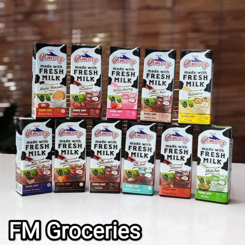 CIMORY FRESHMILK VARIAN RASA COKLAT/STRAWBERRY/HAZELNUT/ALMOND/CASHEW ...