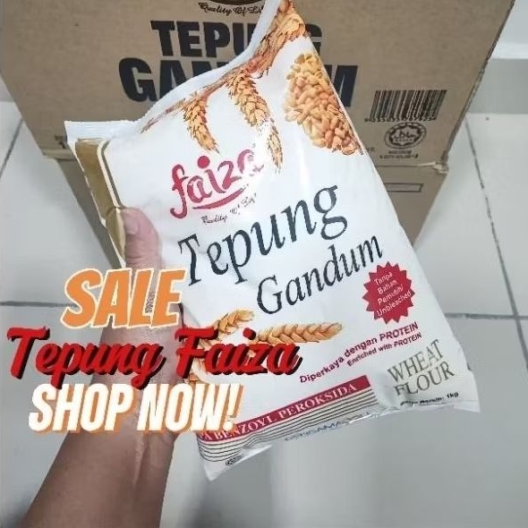 Tepung Gandum Faiza 1 kg Wheat Flour brand Faiza | Shopee Malaysia