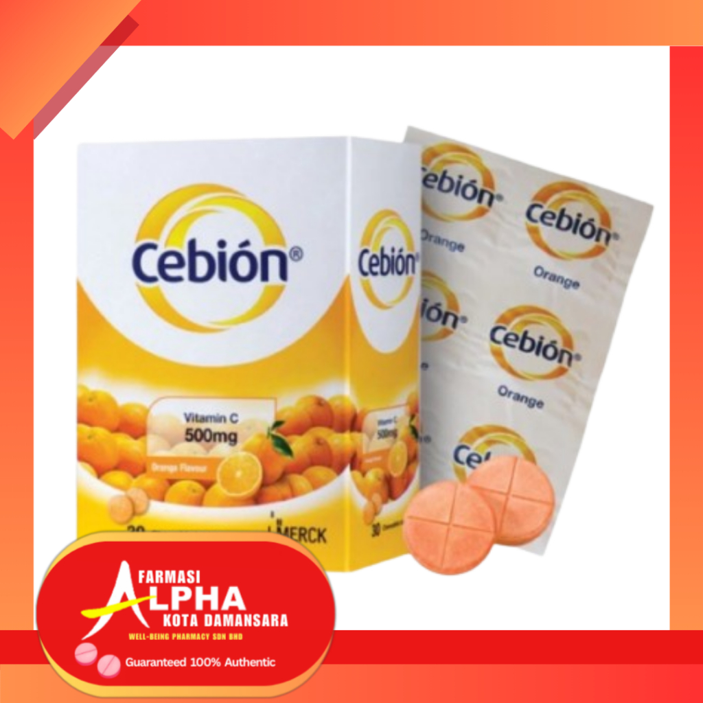 Cebion Vitamin C 500mg 30 chewable tablets | Shopee Malaysia