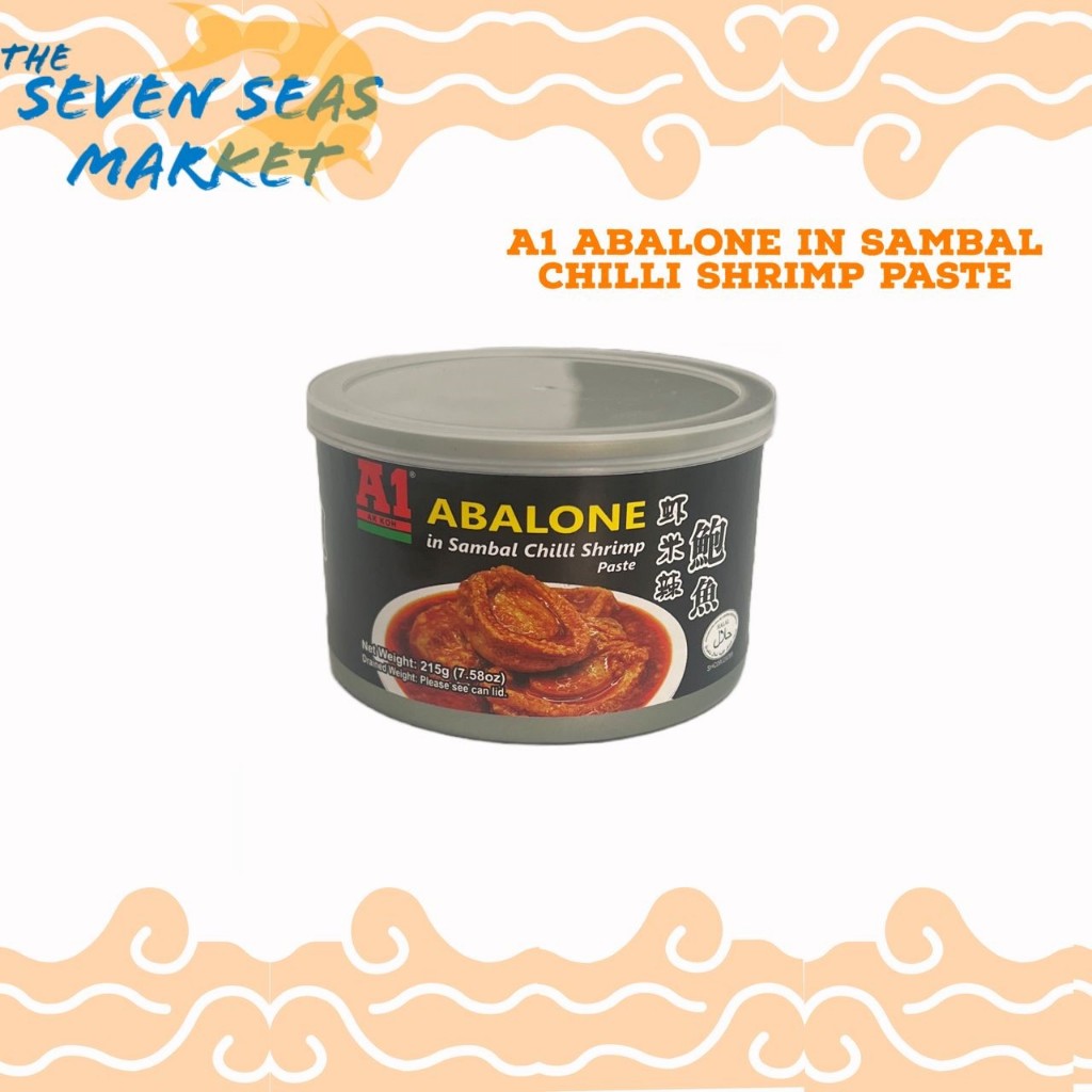 [HALAL] A1 Abalone in Sambal Chilli Shrimp Paste 4PCS/CAN 215g | Shopee ...