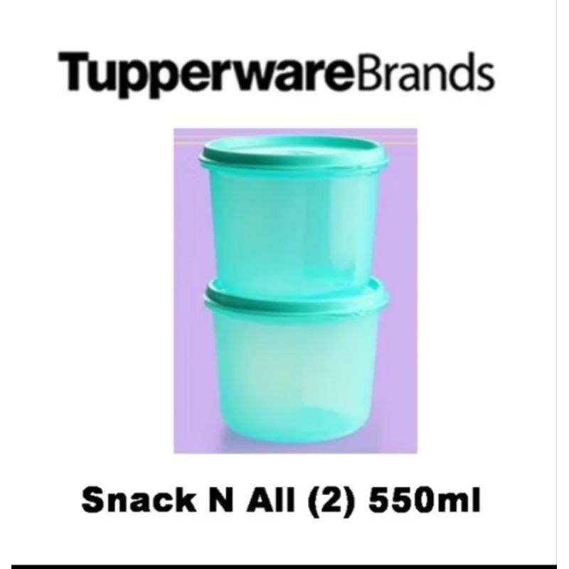 Tupperware Snack N All & Compact Canister 550ml or 450ml (1 pc ...