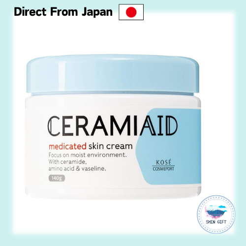 Kose Cosmeport Ceramide Medicated Skin Cream 140g - Fragrance-Free, For ...
