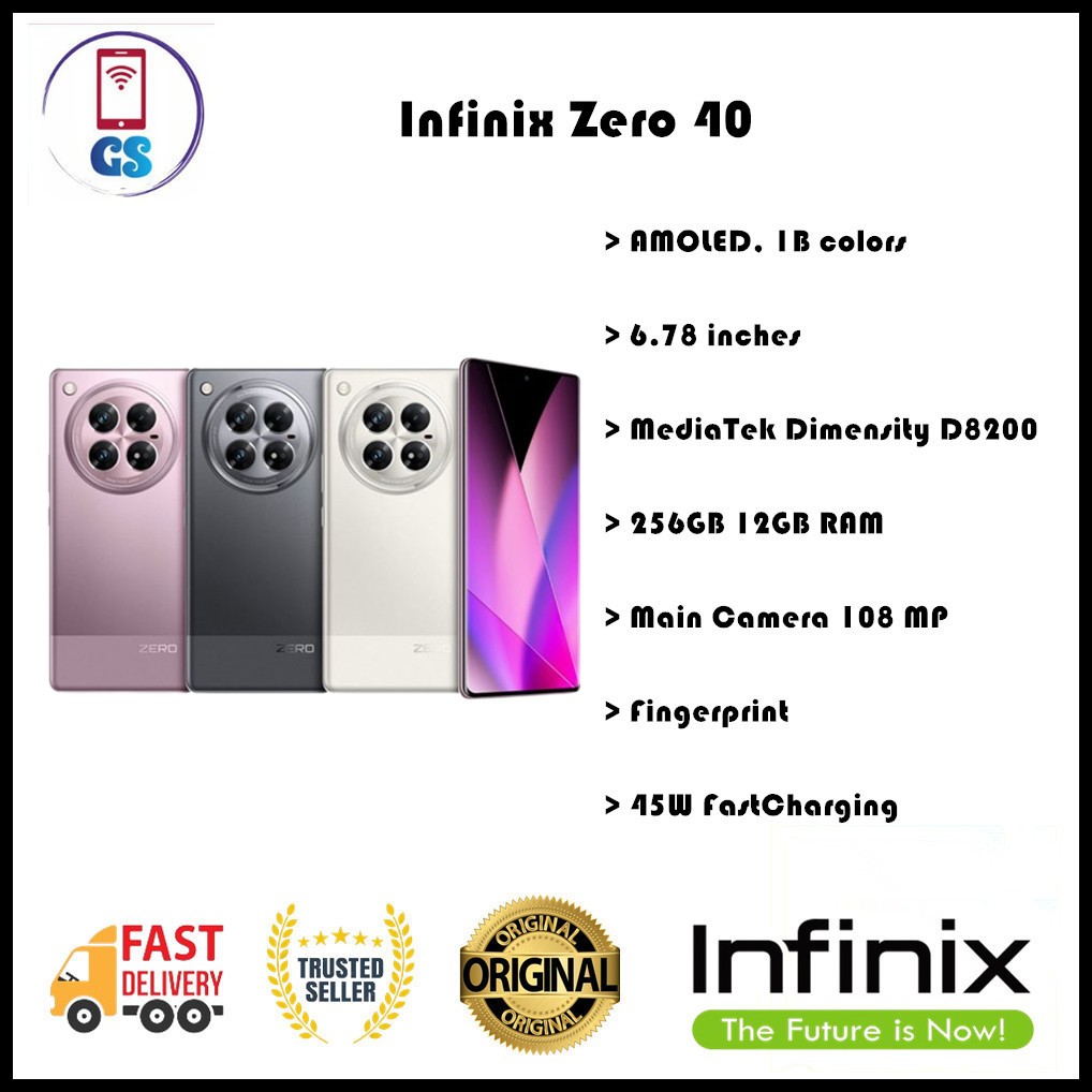 (MY Set) Infinix Zero 40 5G New 1 Year Warranty By INFINIX Malaysia ...