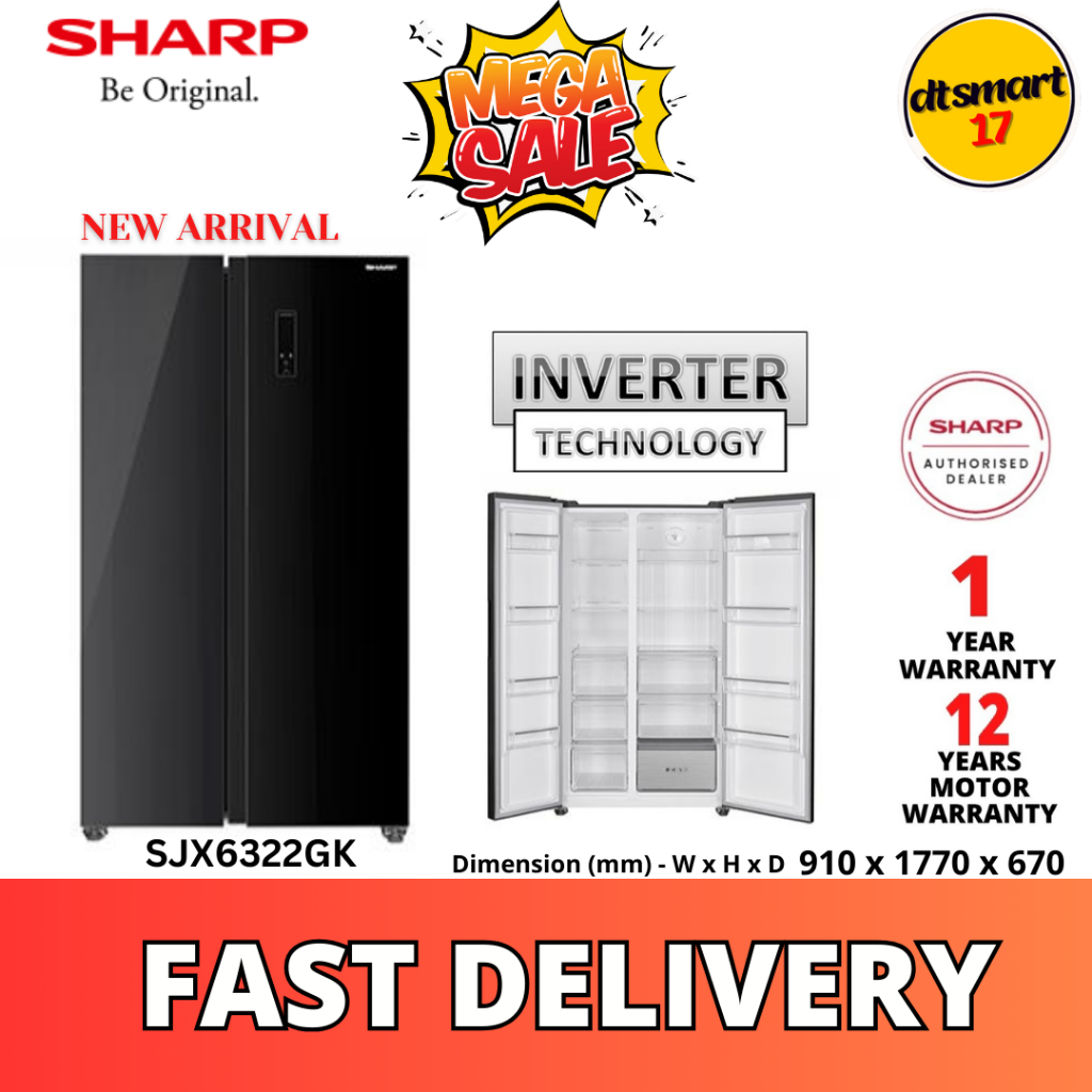 𝐋𝐎𝐑𝐑𝐘 𝐒𝐄𝐍𝐃𝐈𝐑𝐈 𝗞𝗟,𝗦𝗘𝗟𝗔𝗡𝗚𝗢𝗥 Sharp Side by Side Refrigerator Multi Air Flow Inverter Technology ...
